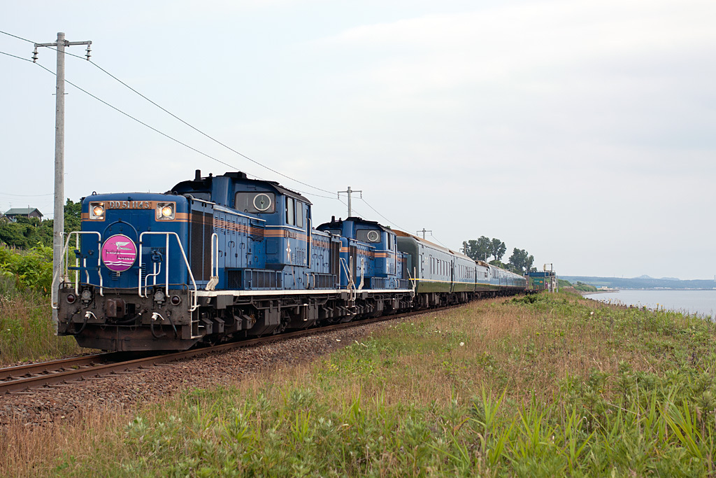 DD51-1143【8002レ・トワイライトエクスプレス】北舟岡～伊達紋別間: JNR 撮影記録